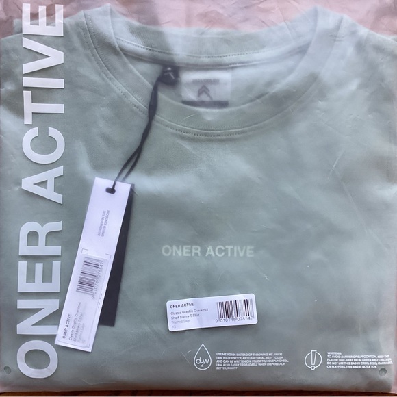 Oner Active | Tops | Oner Active Graphic Oversized Mirror Tshirt Xs ...